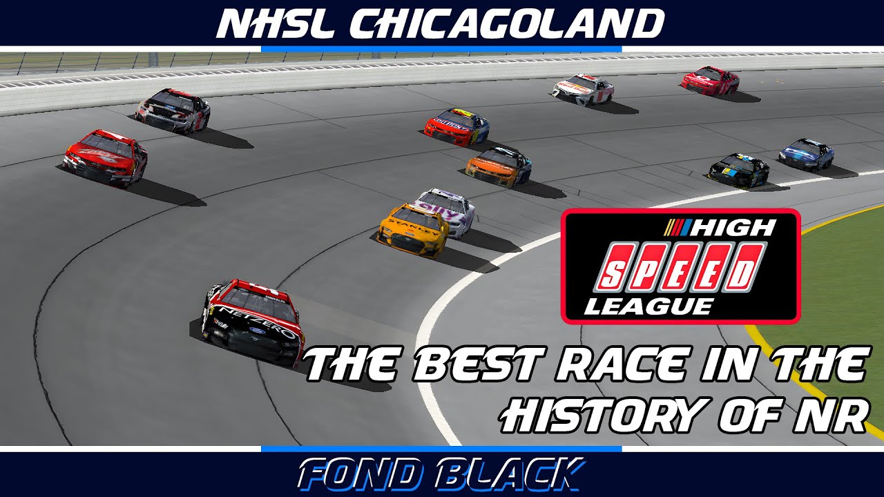 Nascar High Speed League CHICAGOLAND La MEJOR carrera de NR - YouTube