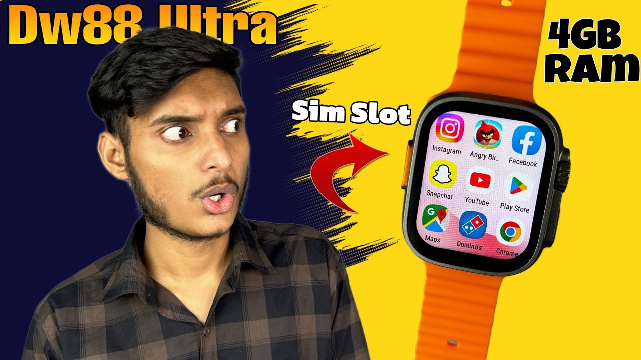 Dw88 Ultra 4G Android Smartwatch⚡️ With Sim Support, 4G Ram + 64 Gb ...