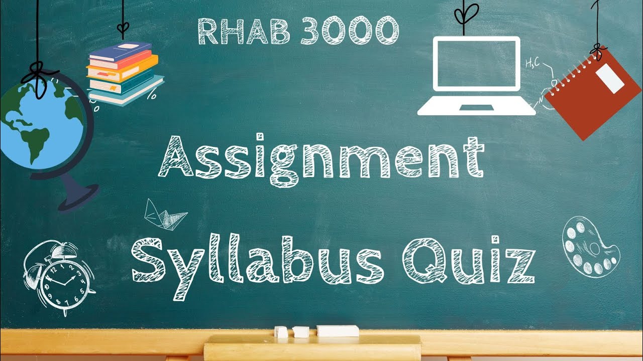 RHAB 3000 Syllabus Quiz Instructions - YouTube