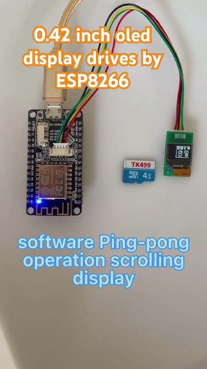 #arduino ＃ oled display #ESP8266 ＃ping-pong scrolling display - YouTube