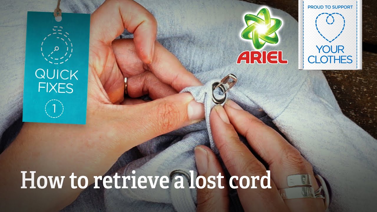Quick fixes: How to retrieve a lost cord - YouTube