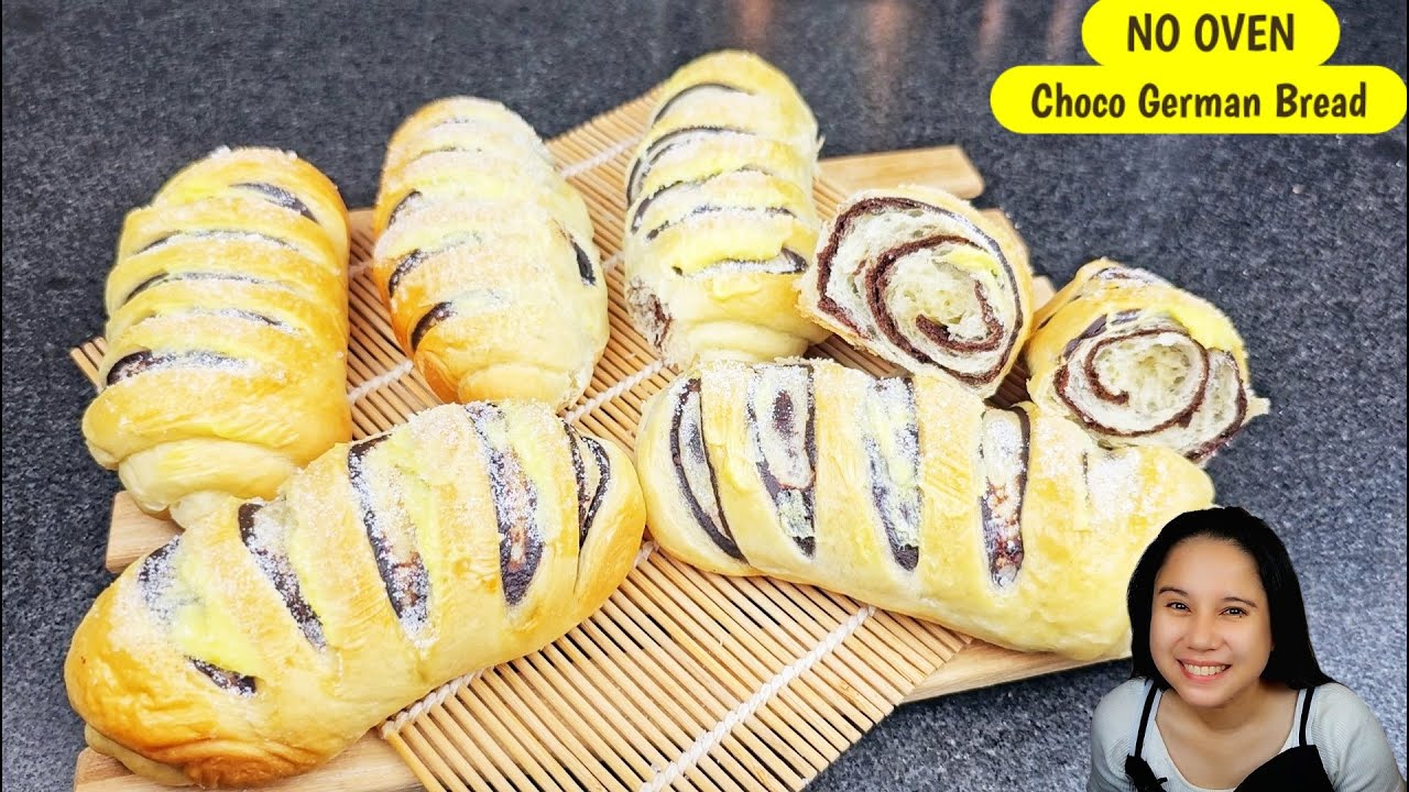 WALANG OVEN CHOCO GERMAN BREAD! MALAMBOT AT MALASA NA TINAPAY! - YouTube