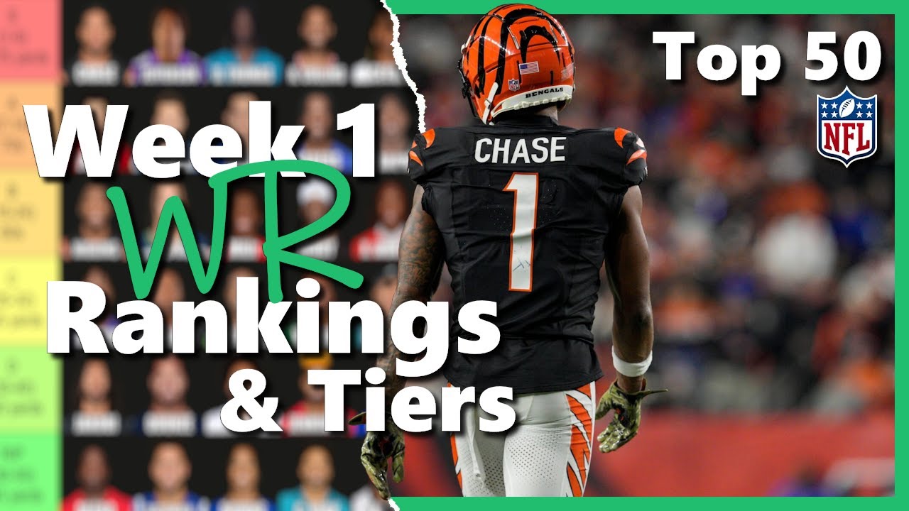 Week 1 - Wide Receiver Rankings & Tiers (Top 50) Fantasy Football - YouTube