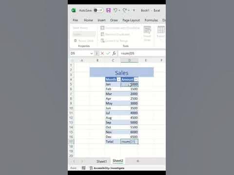 Excel Essentials: How to Use the SUM Formula. - YouTube