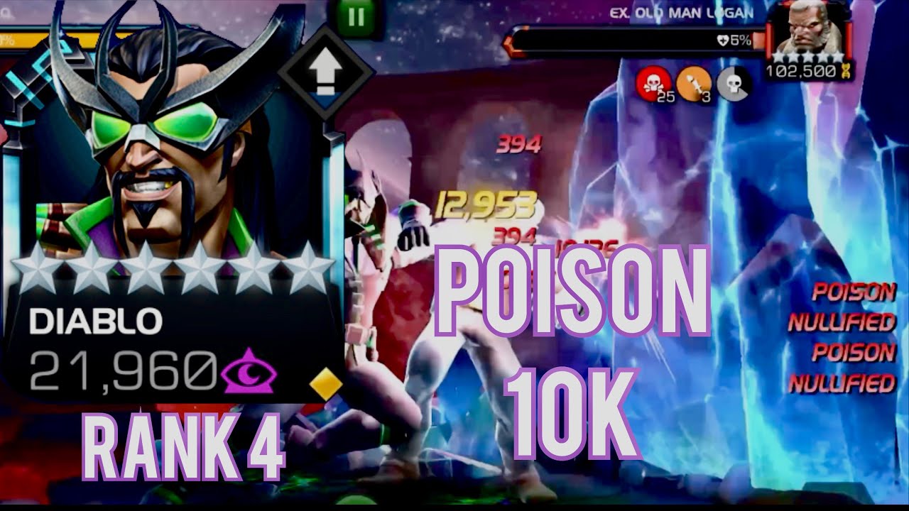 MCOC | DIABLO RANK 4 Poison 10k| Kabam| contest of champions | - YouTube