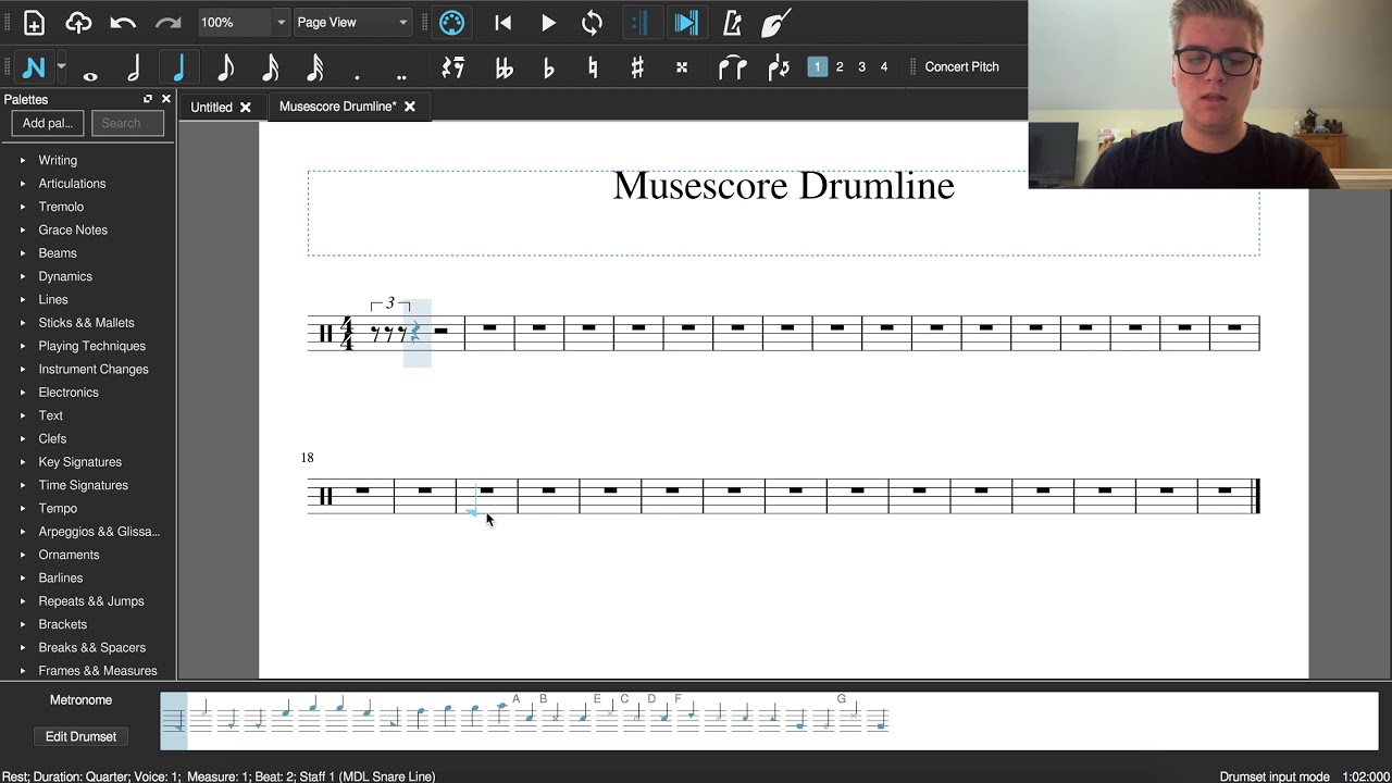 How to use MuseScore Drumline - YouTube