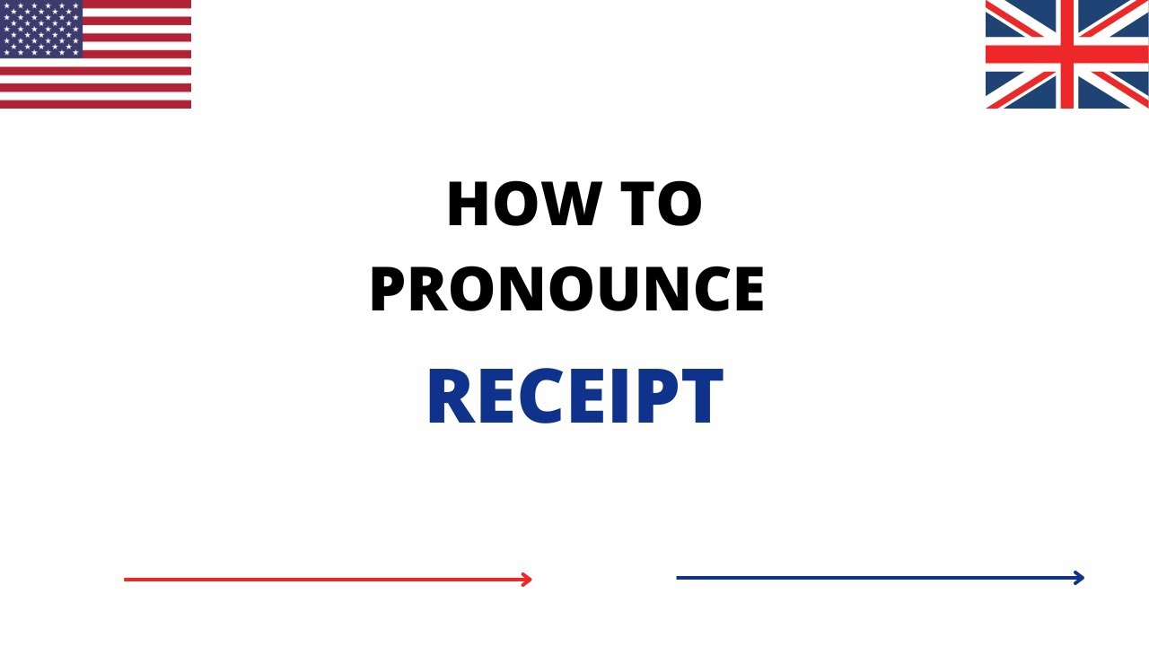 How To Pronounce Receipt Correctly in English | Receipt Pronunciation ...