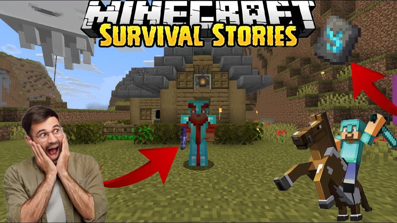 Minecraft Survival Series Armour Vex Trim Full Diamond😱| Game Review ...