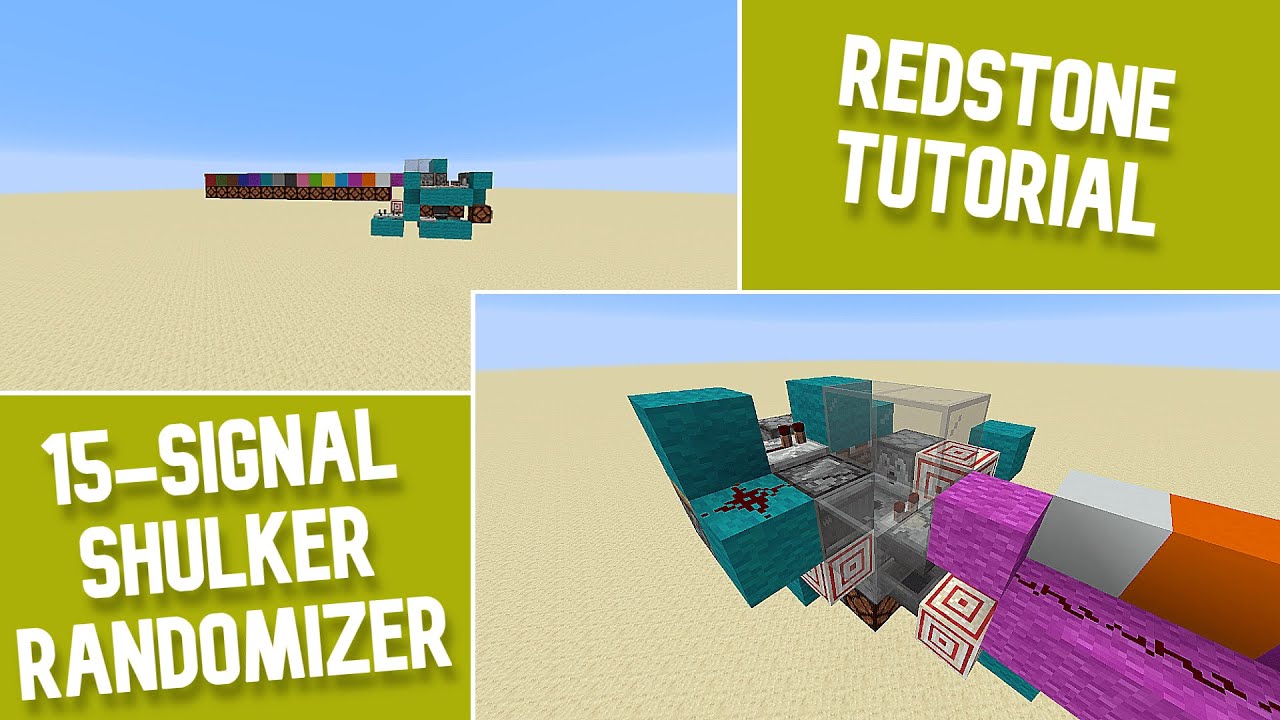 15-Signal Shulker Randomizer - Redstone Tutorial - YouTube