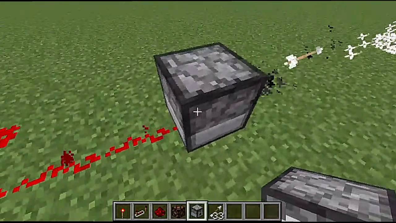 Minecraft Redstoneschaltung für Pfeil Werfer. - YouTube