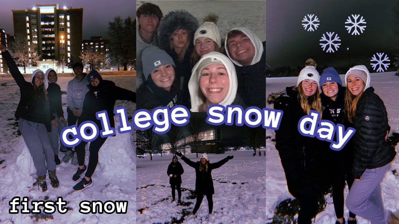 COLLEGE SNOW DAY VLOG | penn state - YouTube