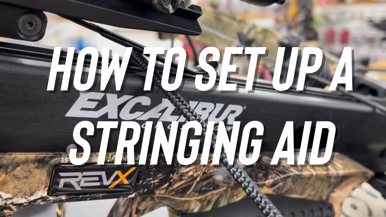 How To Adjust An Excalibur Crossbow Stringing Aid - YouTube