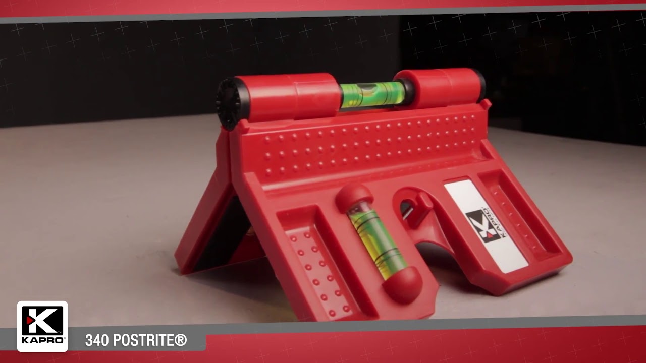 340 POSTRITE® Folding Post Level - YouTube