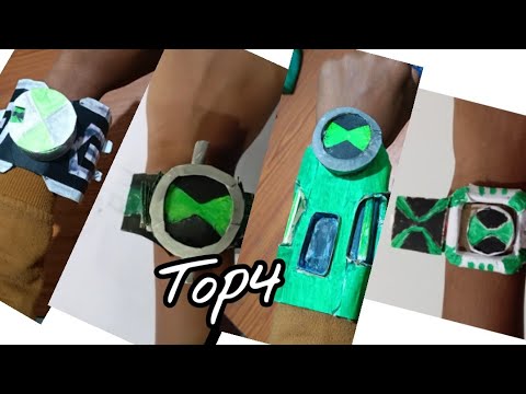 Top 4 Ben 10 watches with paper and cardboard - YouTube