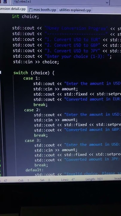 Currency Converter Coding Code Cpp Codemasters Cplusplus Coderstokyo Codinglife