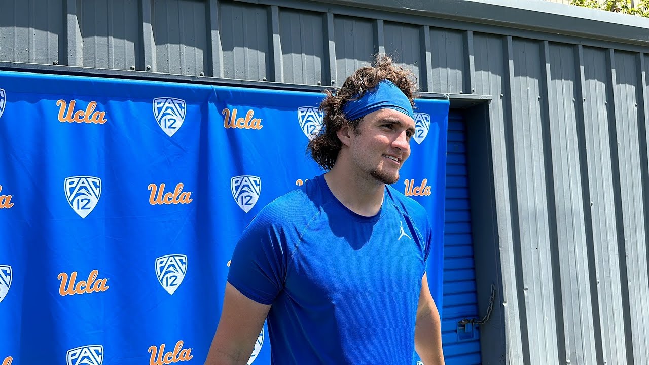 OLB Oluwafemi Oladejo & TE Moliki Matavao talk after spring practice 5/ ...