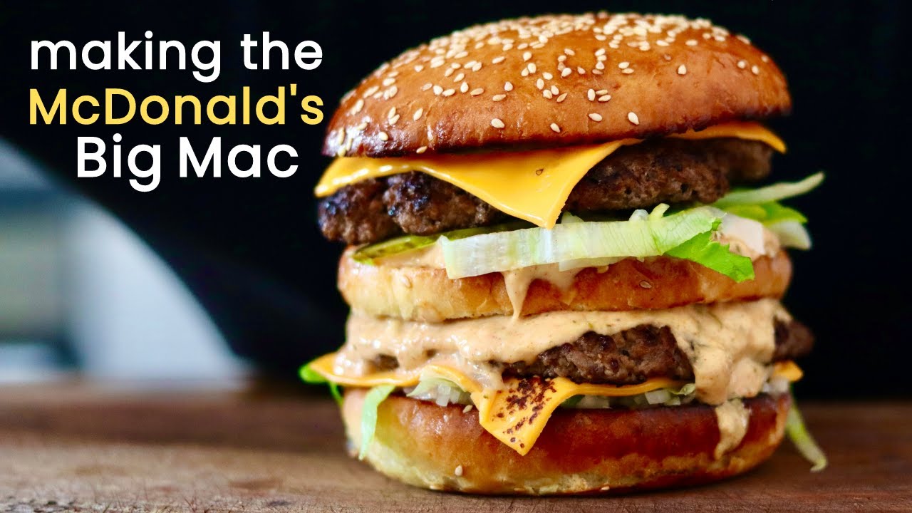 McDonald’s BIG MAC BURGER (Homemade) - YouTube