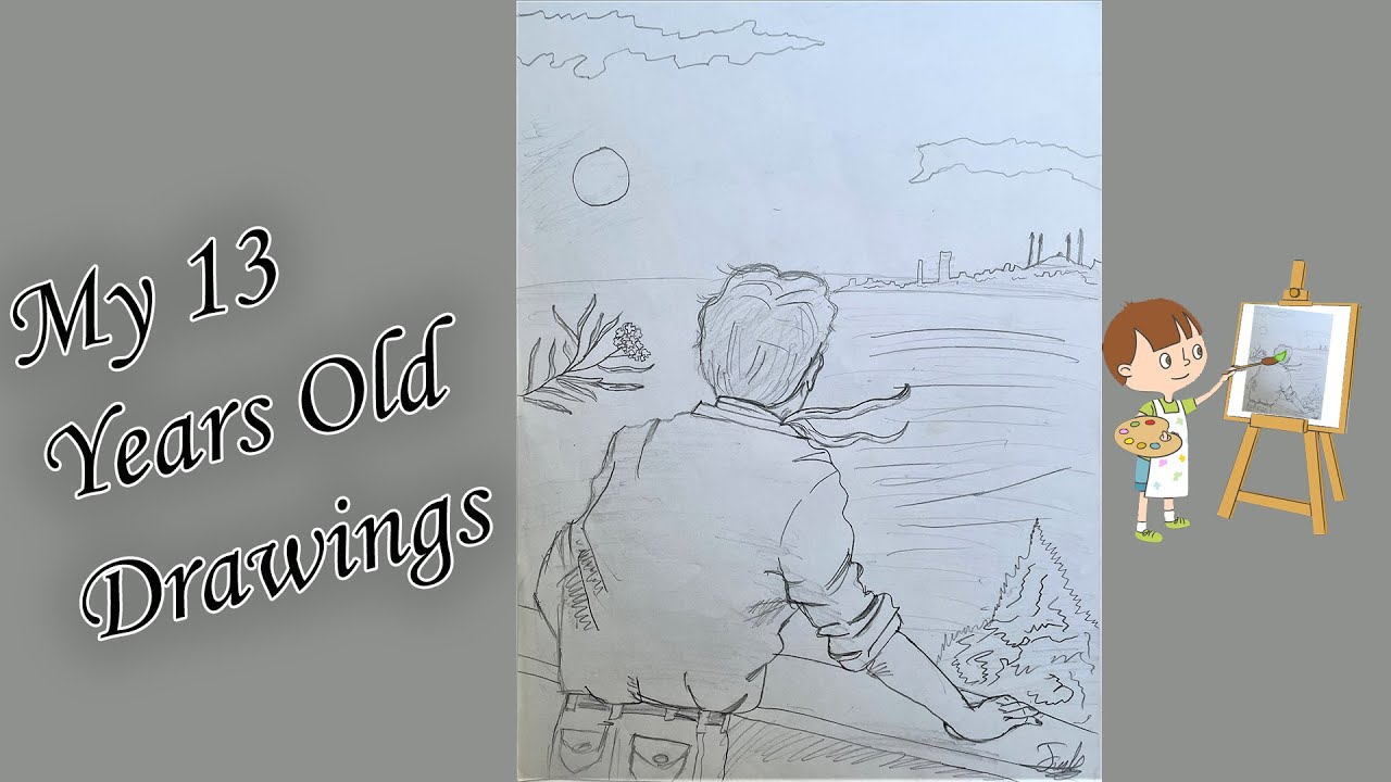 My 13 Years Old Drawings / 13 Yaşındaki Çizimlerim - YouTube