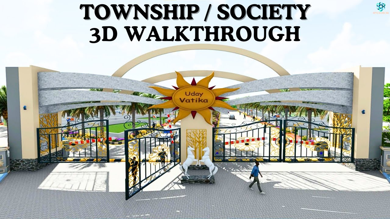 Township 3D Walkthrough | Gated Township in Jaipur | 3D Residential ...