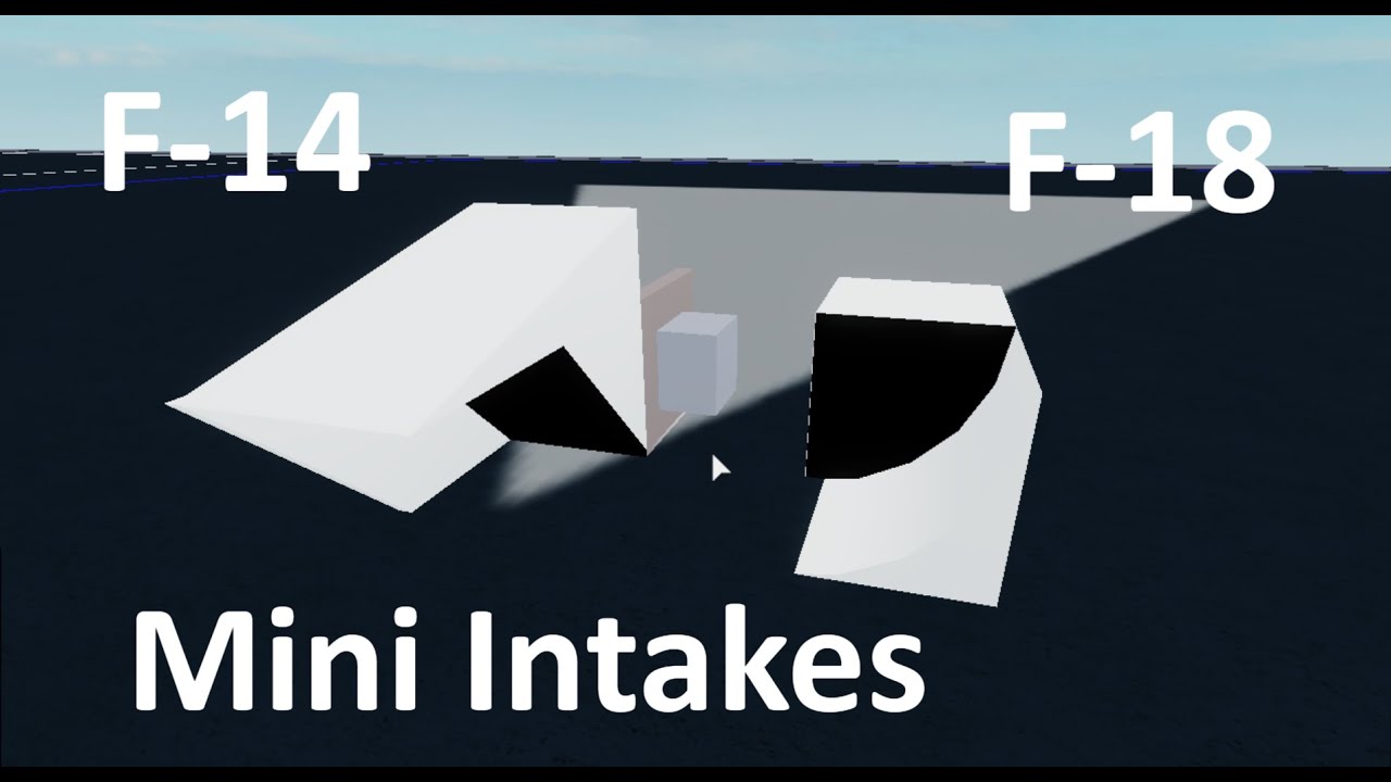 Mini F-18 & F-14 Tomcat Intakes Tutorial [Roblox Plane Crazy] - YouTube
