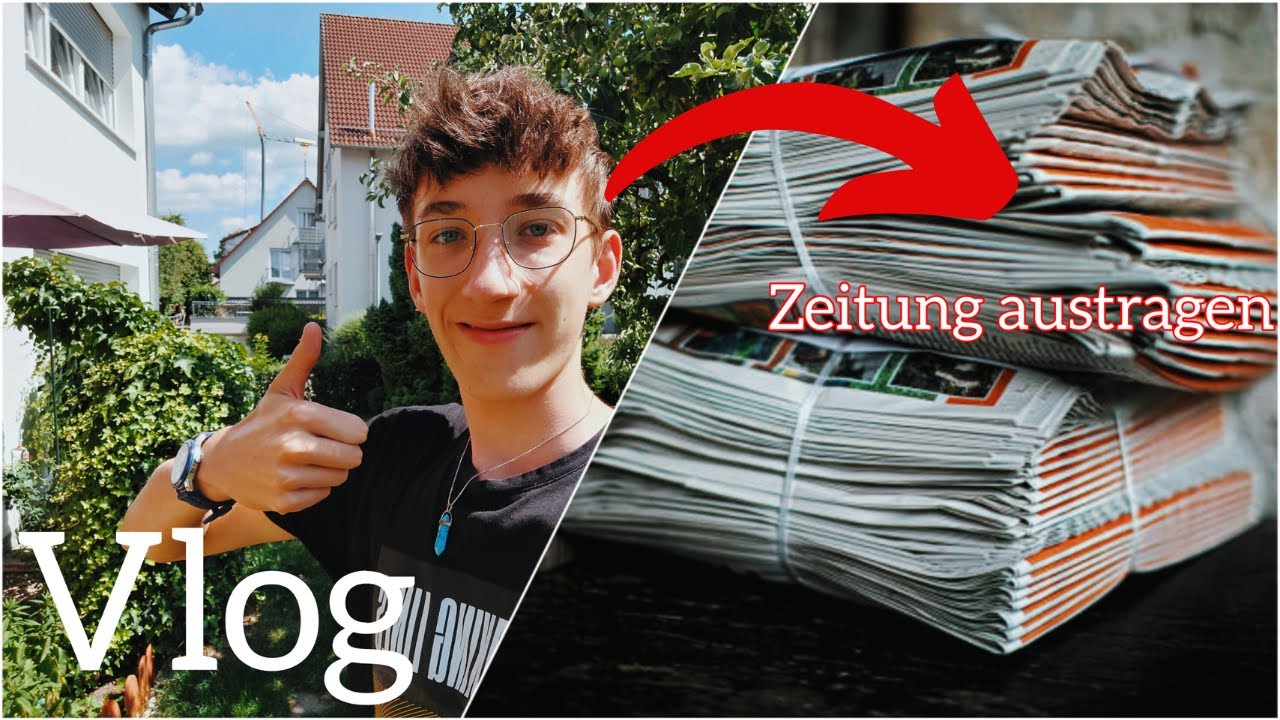 Ein TAG in MEINEM LEBEN! (Zeitung austragen, Schule & mehr) - YouTube