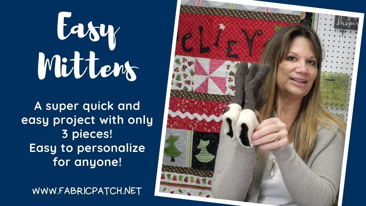 a-super-quick-and-easy-project-with-only-3-pieces-easy-mittens-youtube