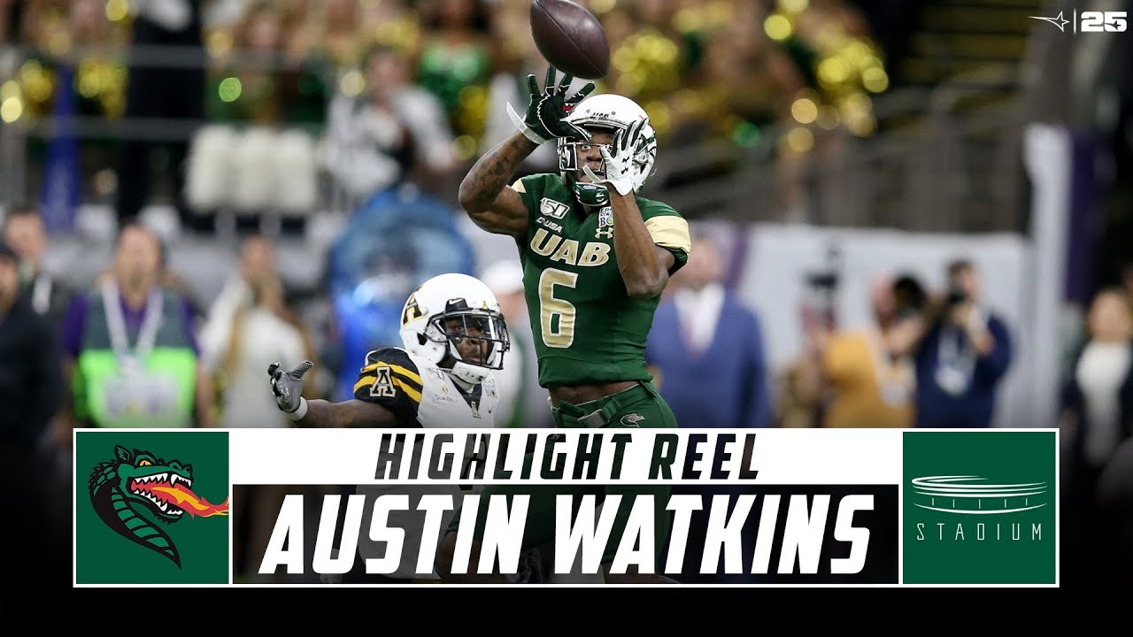 UAB WR Austin Watkins Highlight Reel - 2019 Season | Stadium - YouTube