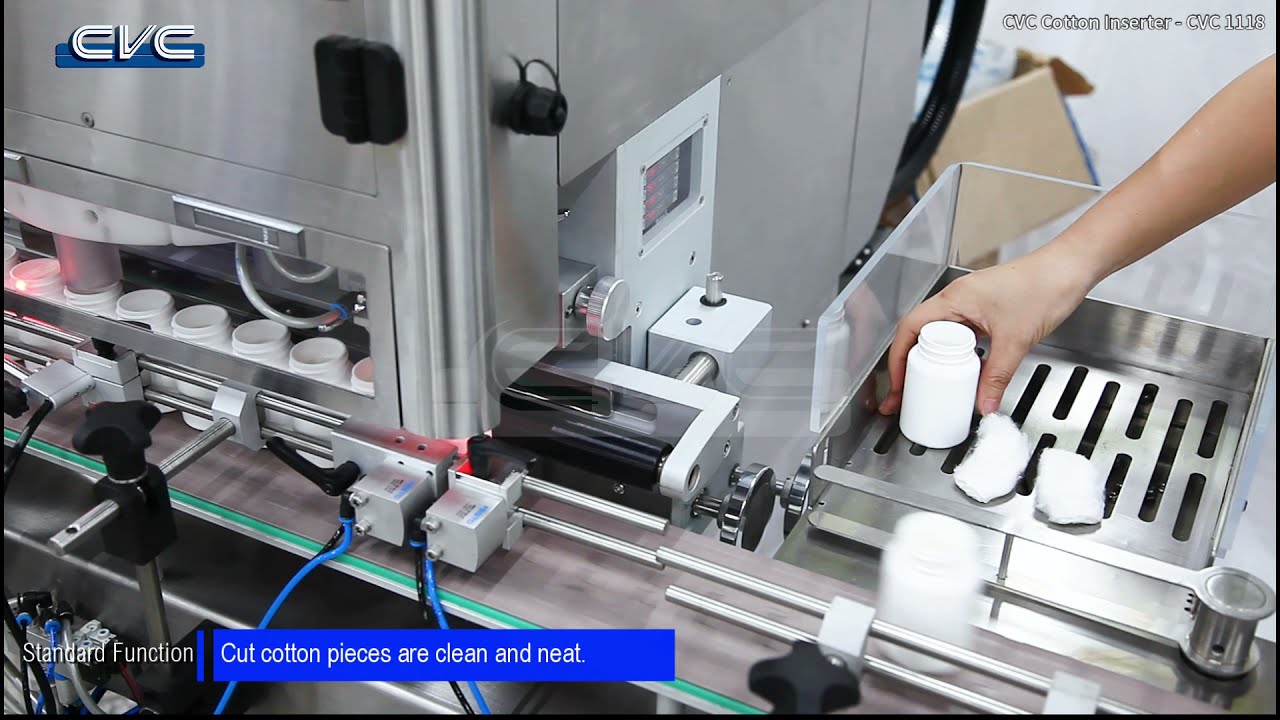 CVC 1118 Cotton Inserter - YouTube