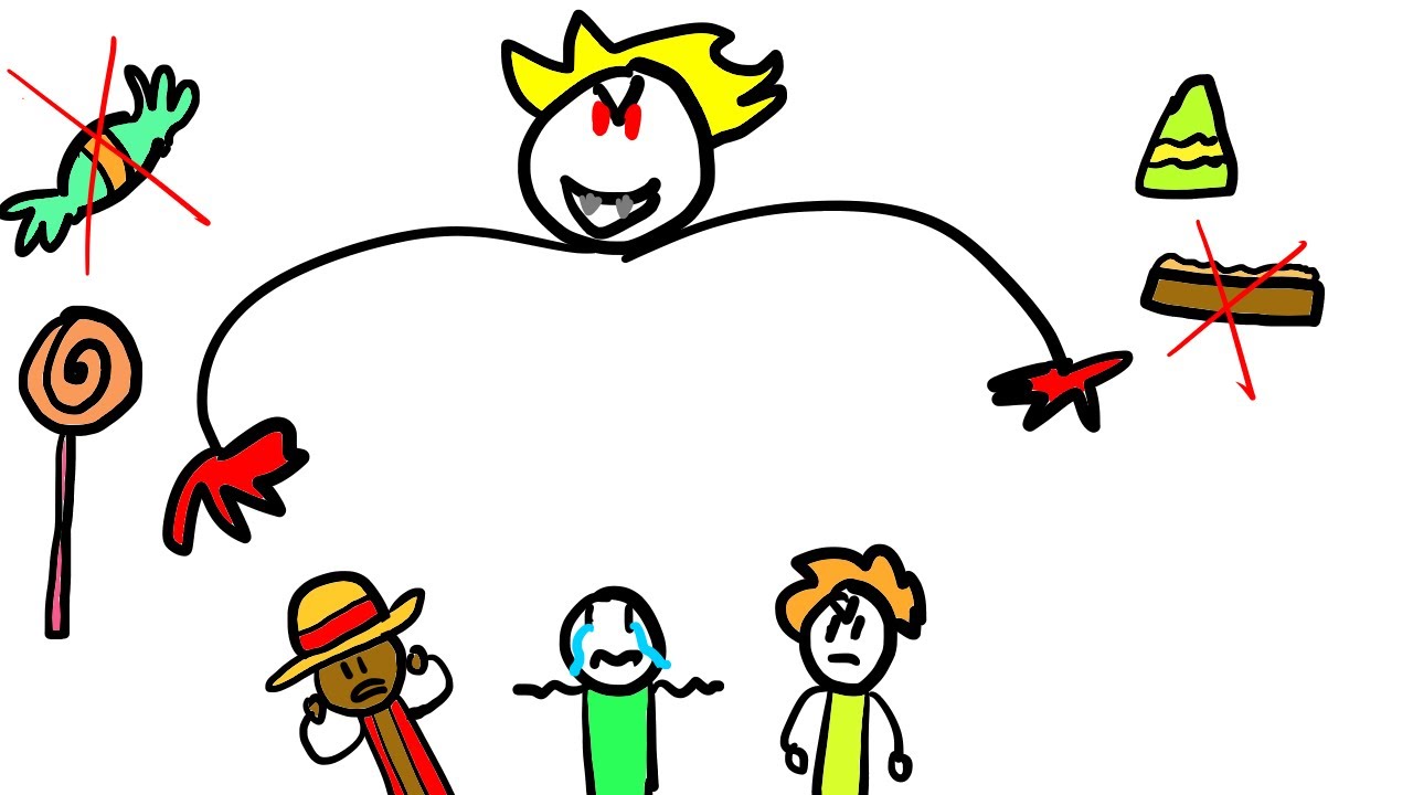 He destroyed all the sweets in school (Animated story) - YouTube