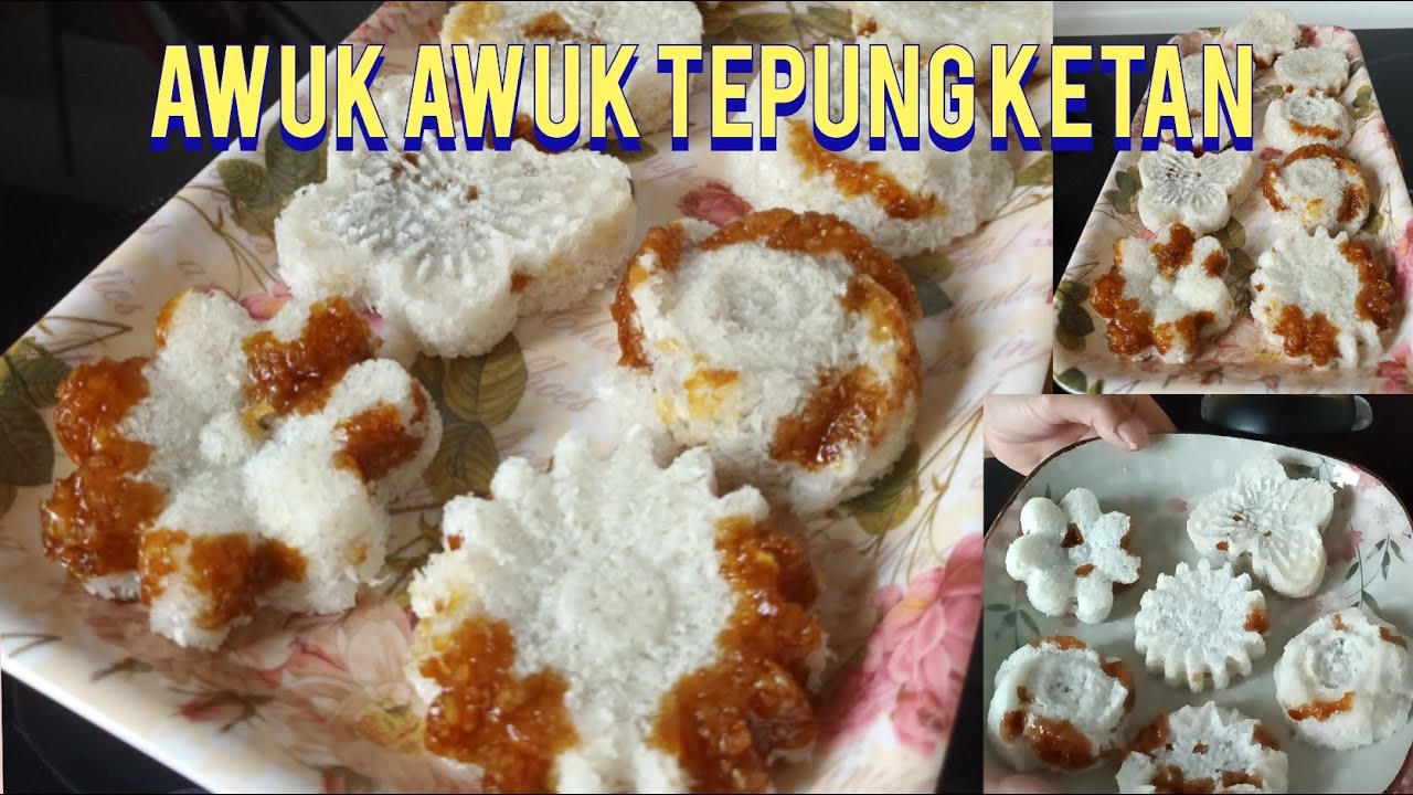 KUE AWUK AWUK TEPUNG KETAN || CUMA 4 BAHAN || KUE TRADISIONAL - YouTube
