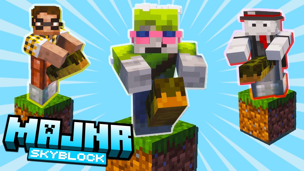 Prvý Deň na MAJNR Skyblock #1 - YouTube