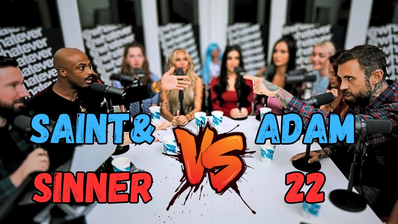 Adam22 Walks off And RAGE Quits Debate!!! **Saint&Sinner VS Adam22 ...