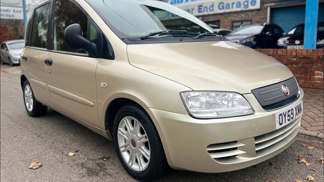 2009 Fiat Multipla 1.9 Eleganza Beige 5dr MPV Manual Diesel - YouTube