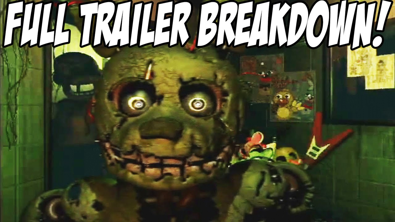 Five Nights At Freddys 3: FULL TRAILER + BREAKDOWN! GOLDEN BONNIE ...
