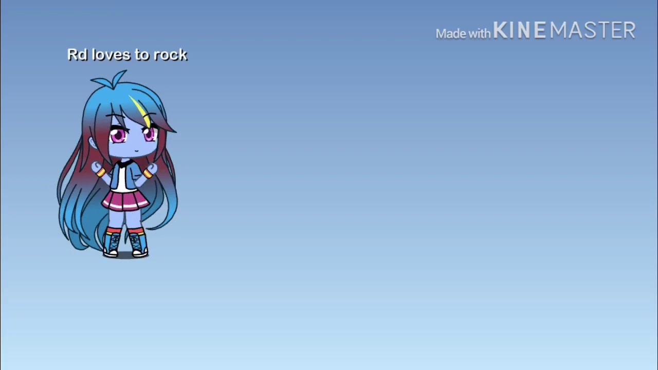 Rainbow dash loves to rock My little pony Equestria girls Gacha life ...