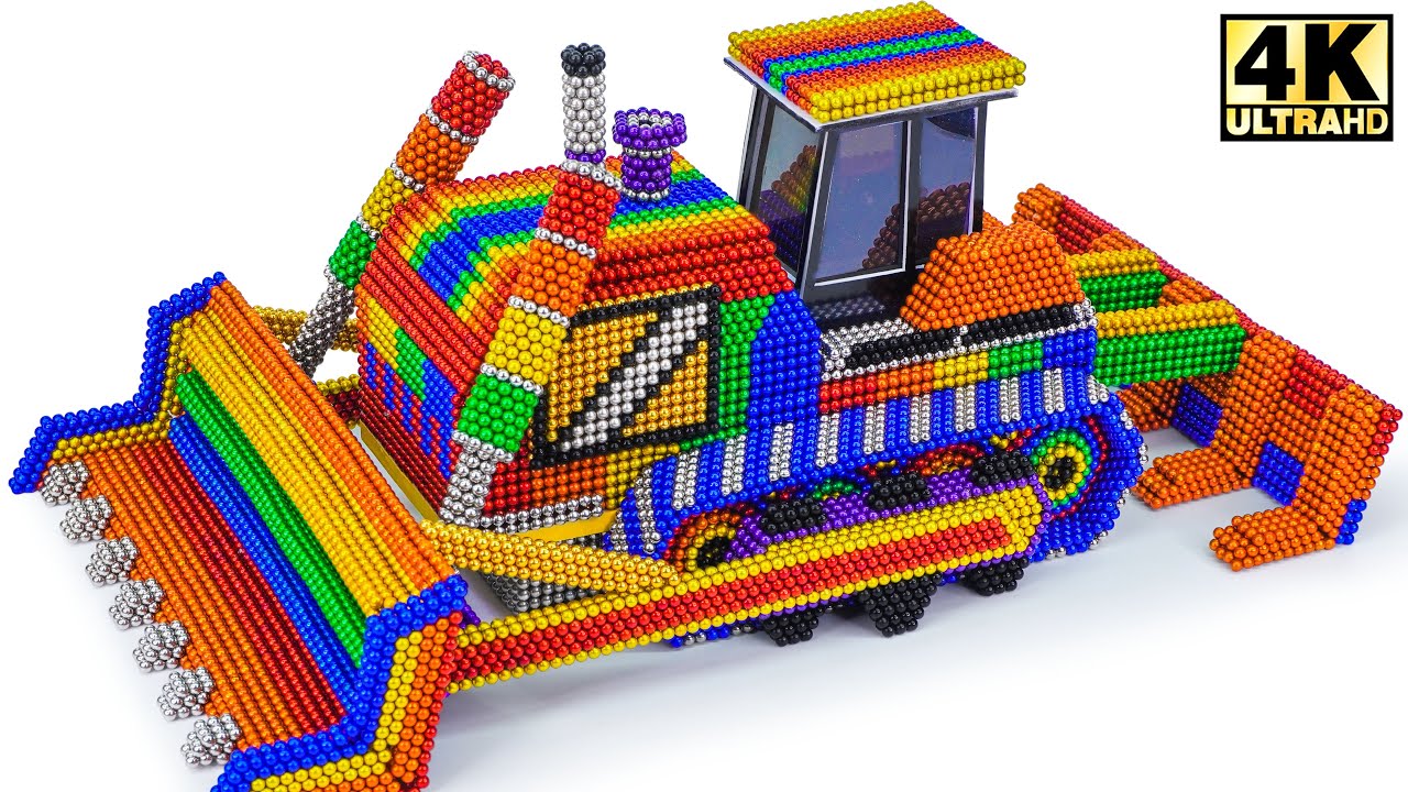 ASMR - How To Make D7E Track Type Tractor Bulldozer From Magnetic Balls ...