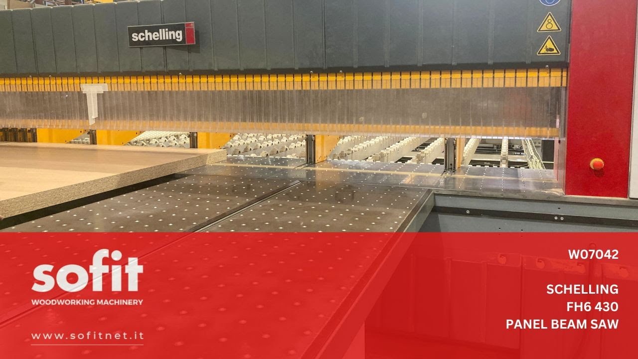 SCHELLING FH6 430 PANEL BEAM SAW - YouTube
