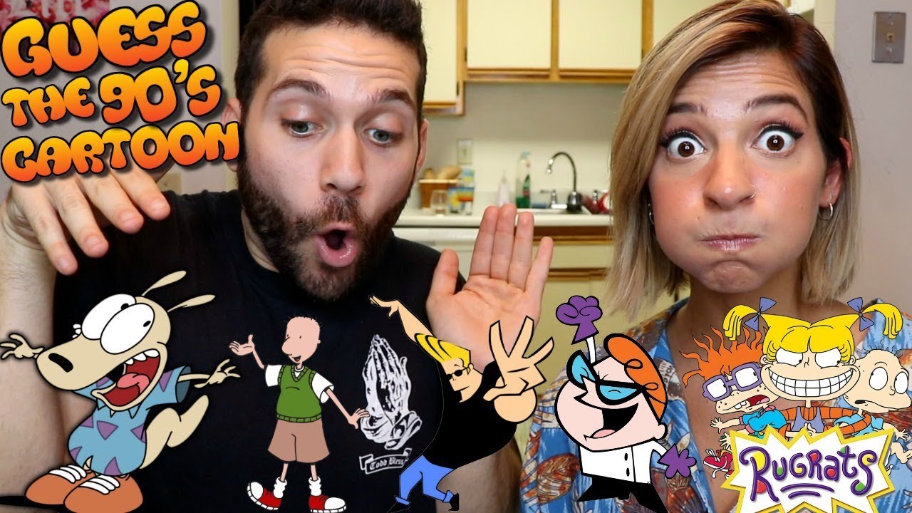 GUESS THE 90's CARTOON THEME with Gabbie Hanna and Ugh It's Joe - YouTube