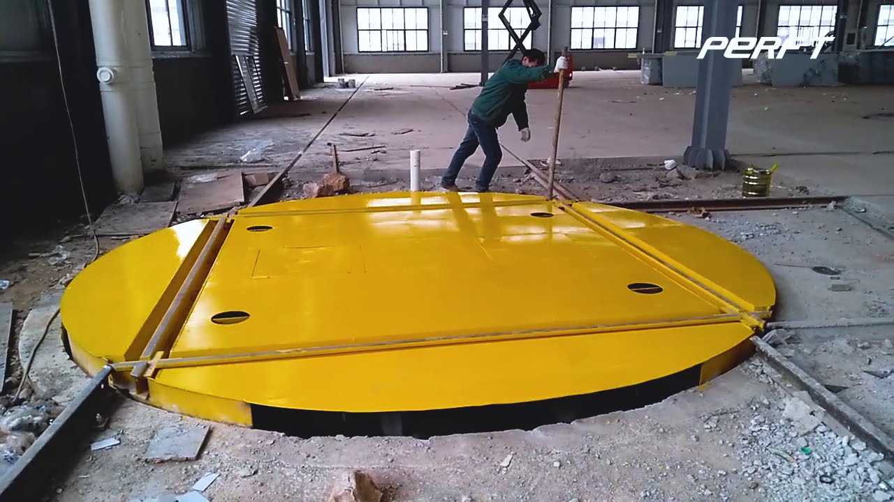 Free Turning Cable Towed Industry Transfer Trolley - YouTube