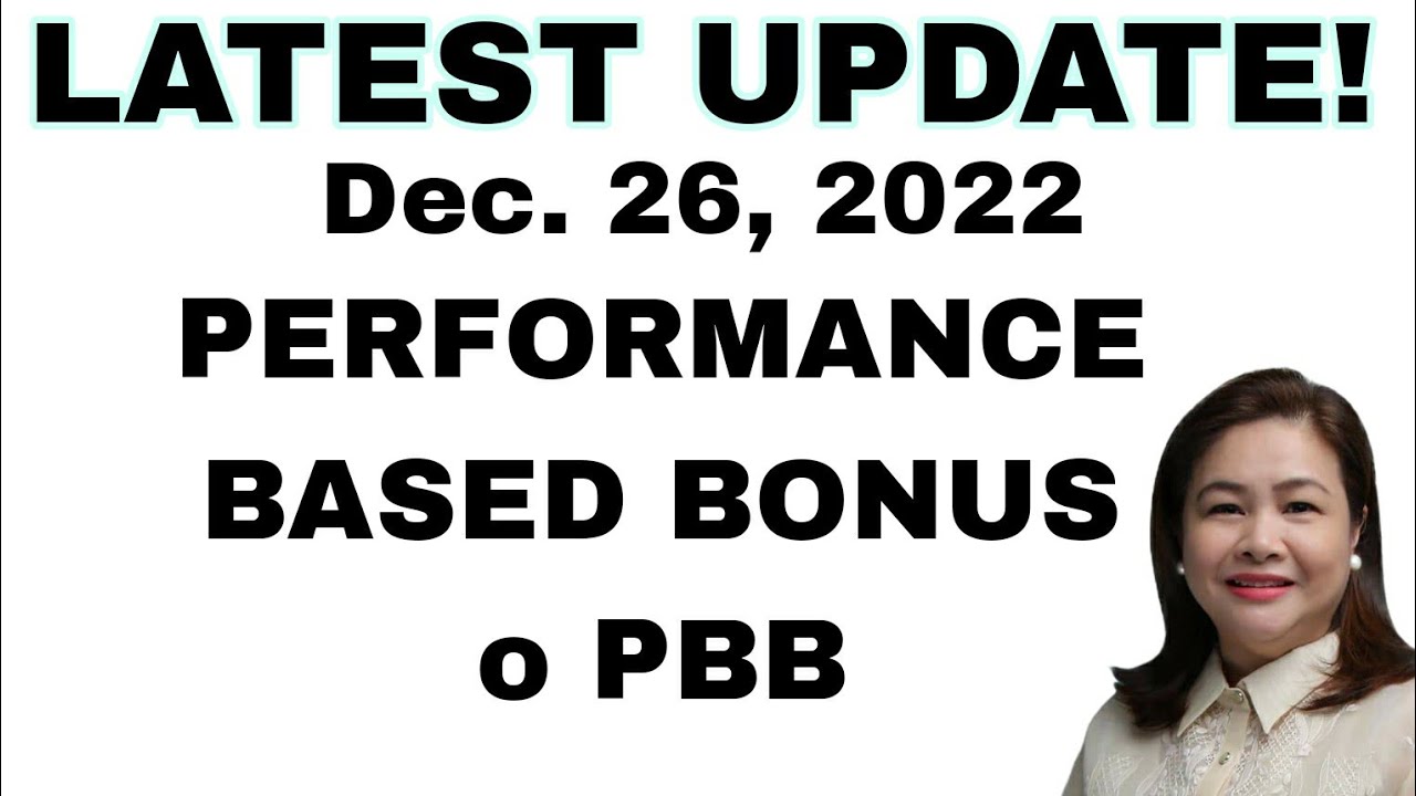 PBB o Performance Based Bonus latest update. - YouTube