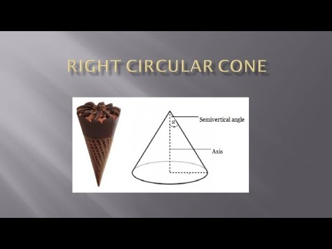 Right Circular Cone - YouTube