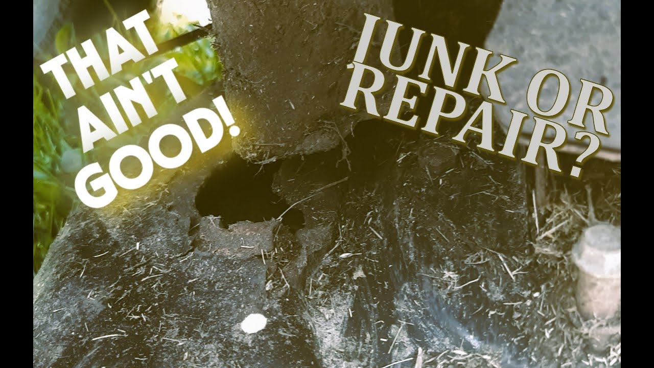 THE DECK FELL OFF! Can it be Repaired or is it Junk? Lawn Mower Deck ...