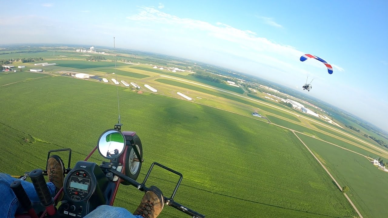 Morning Powered Parachute Flight With Randy & Mary - YouTube