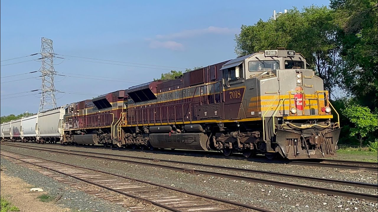 Chasing CPKC train 243 with SD70ACU heritage unit duo 5/20/2024 - YouTube
