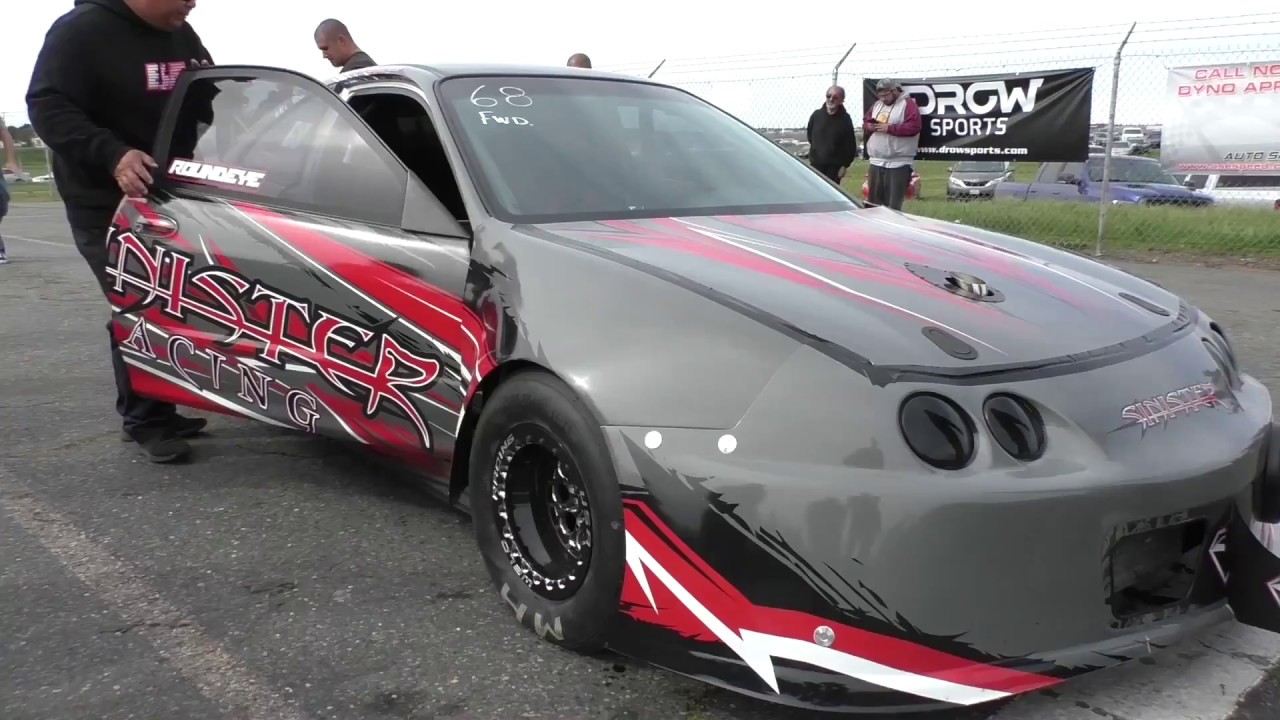 Sinister racing goes 8.4 @ 182 mph FWD @ Sacramento Raceway - YouTube