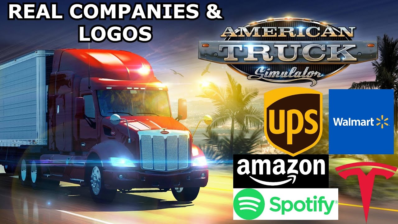 American Truck Simulator - How to Get Real Company Logos & Billboards ...