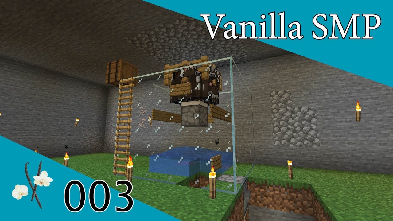 Vanilla Minecraft SMP 003 - Cow Farm - YouTube