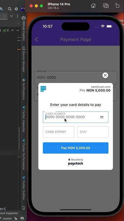 Paystack payment with flutter - YouTube