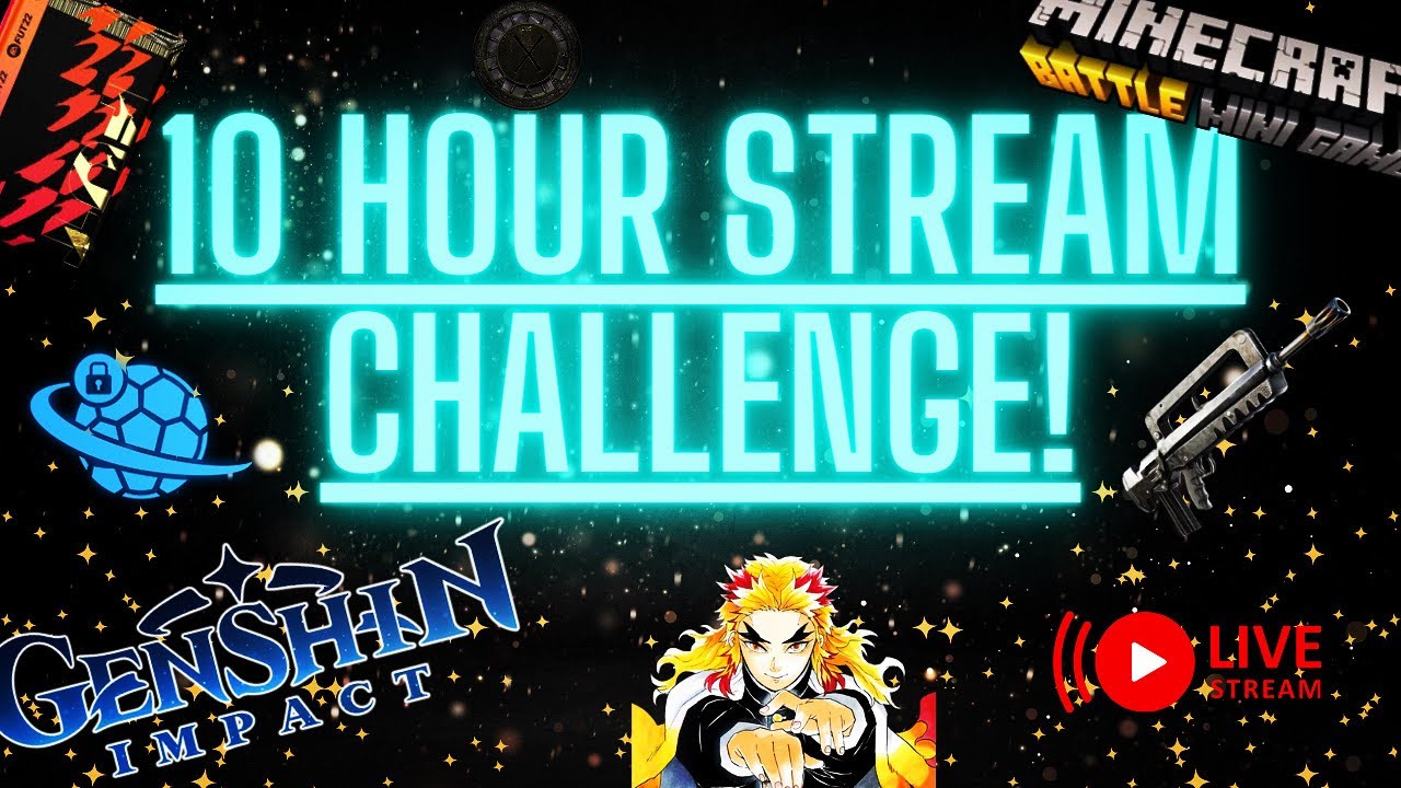 10 HOUR LIVE STREAM CHALLENGE?! | 🔴 BO3, RL, Minecraft, Genshin and GOW ...