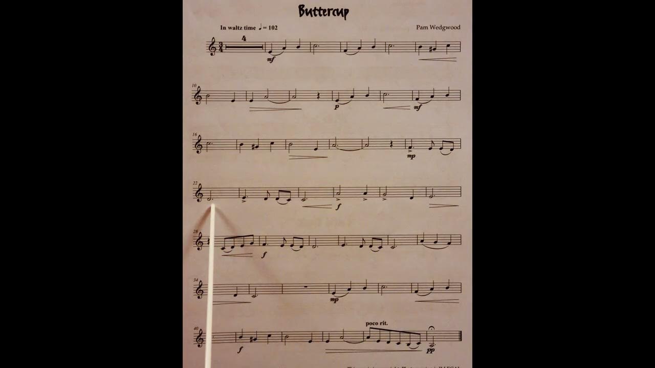 Buttercup piano accompaniment at rehearsal speed - YouTube